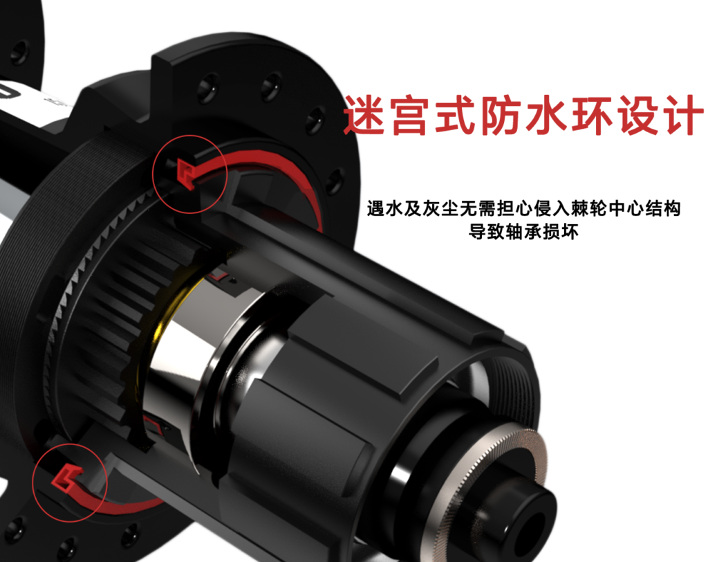 TS100 - ECC精密自行车花鼓